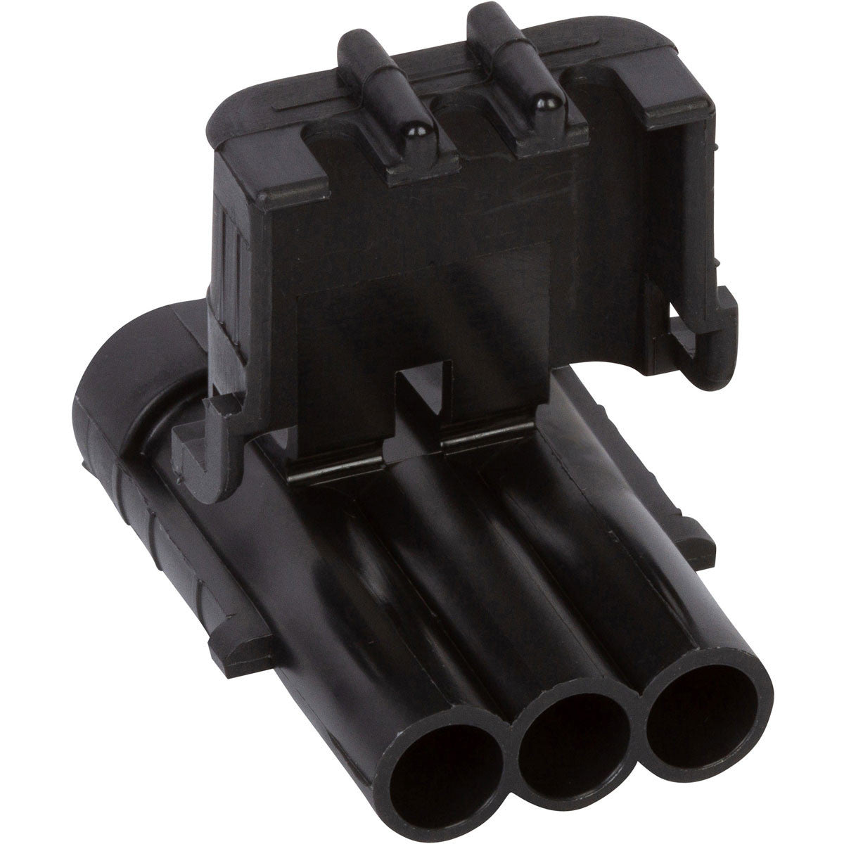 12010717 - Delphi Weather Pack 3 Way Black Sealed Male Connector