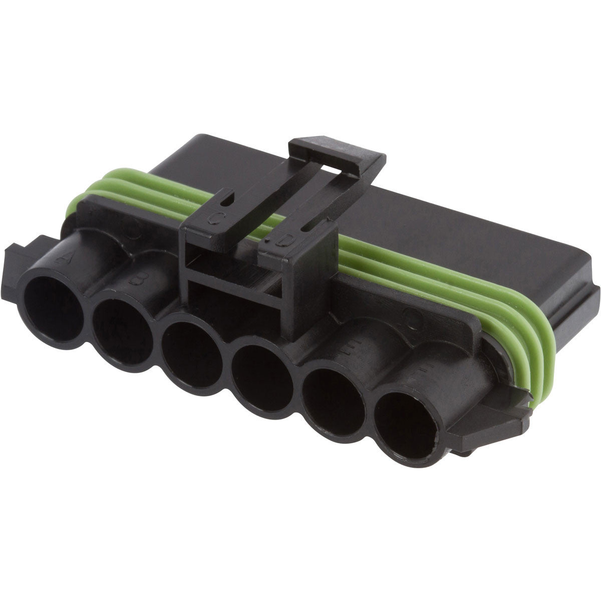 12059573 - Delphi Metri-Pack 280 Black 6 Way Sealed Female Connector