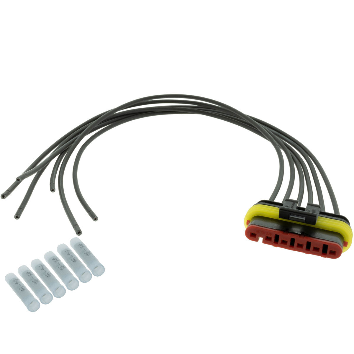 282090-1 AMP Superseal 1.5 6 Way Plug 1' Pigtail