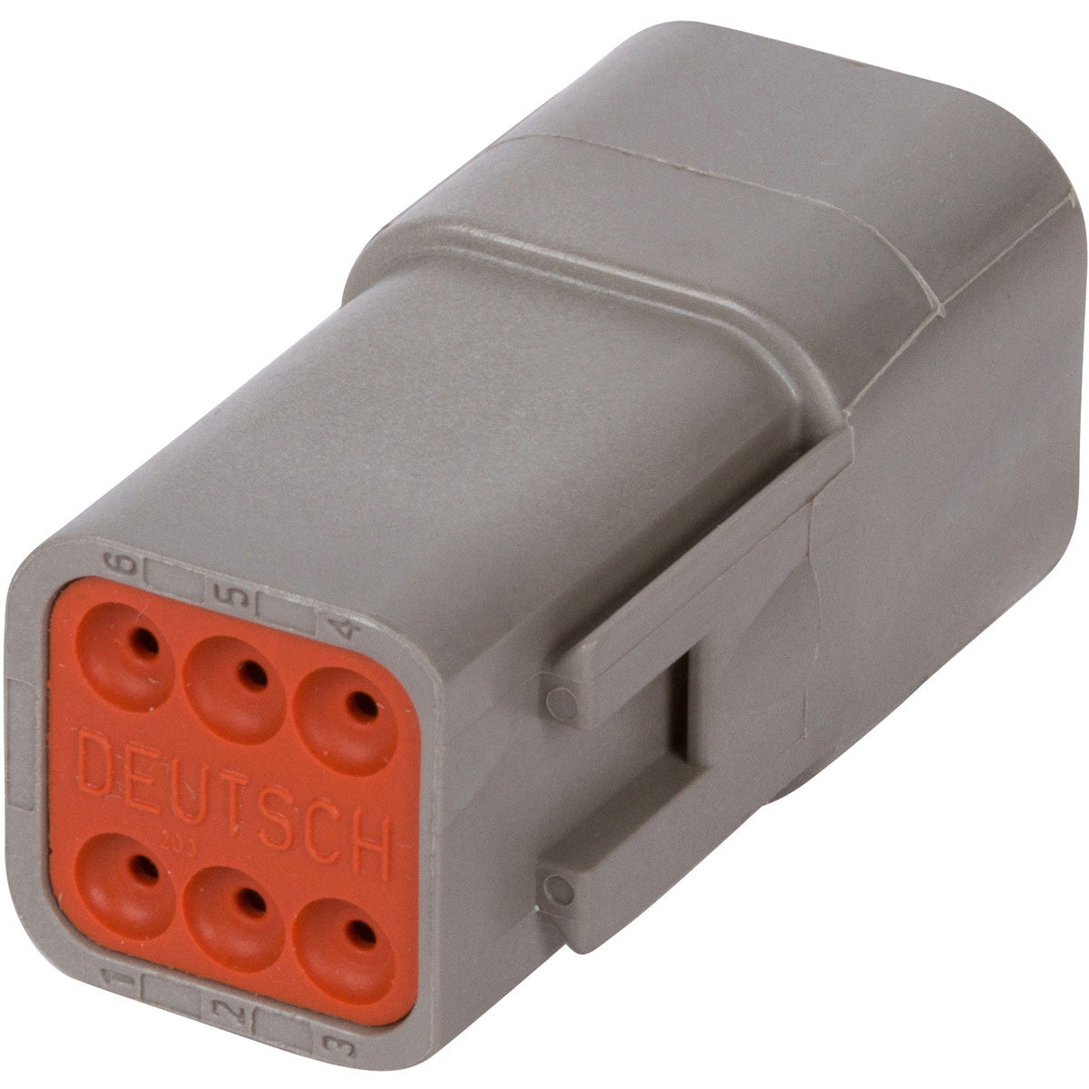 DT04-6P - DEUTSCH DT 6 Way Gray Receptacle Connector
