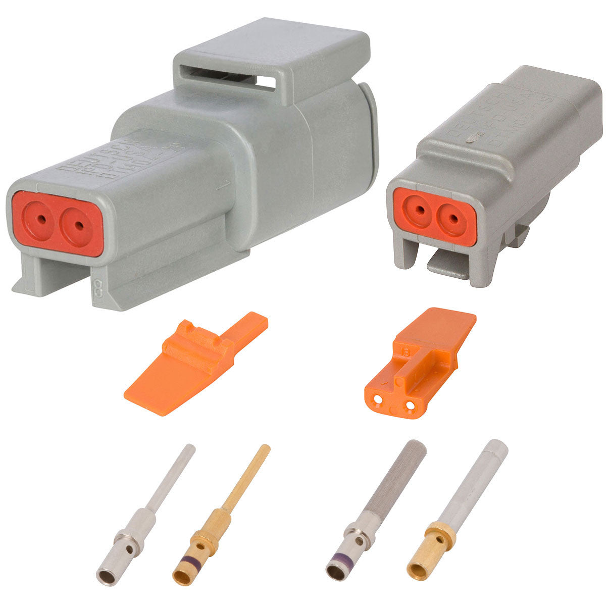Deutsch DTM 2 Way Gray Connector Kit