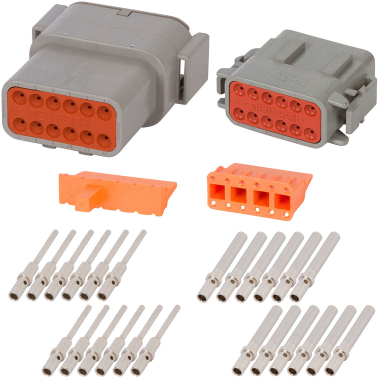 DTM12_20N DEUTSCH DTM 12 Way Gray Connector Assembly Kit Mini Kit ...
