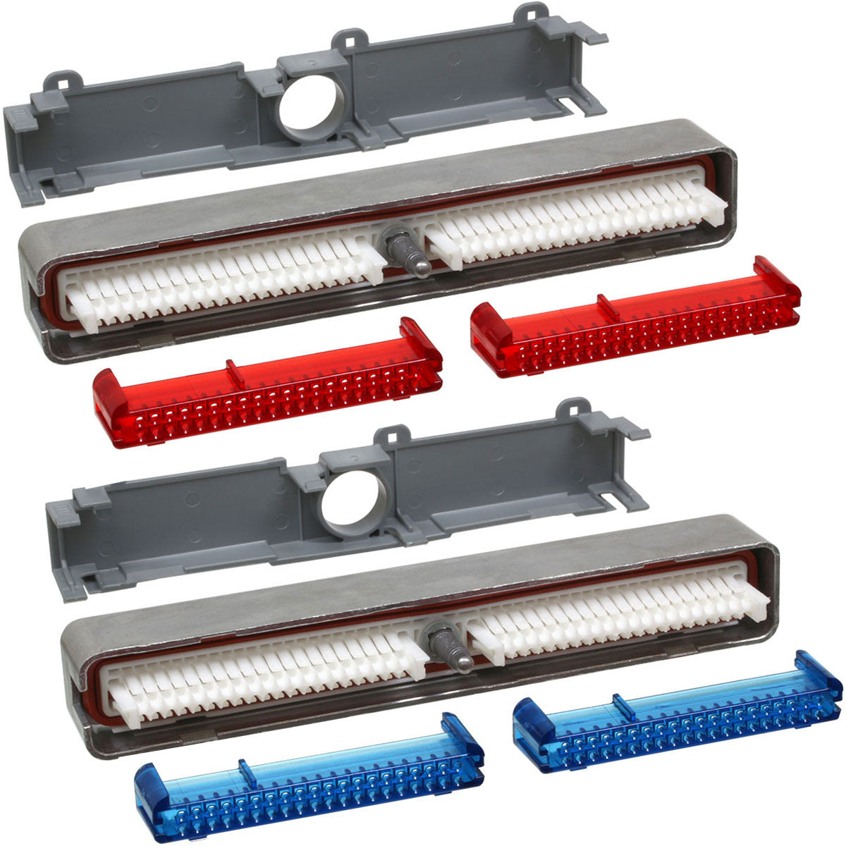 Delphi 80 Way ECM/PCM Computer Connector C1 Blue + C2 Red Kit