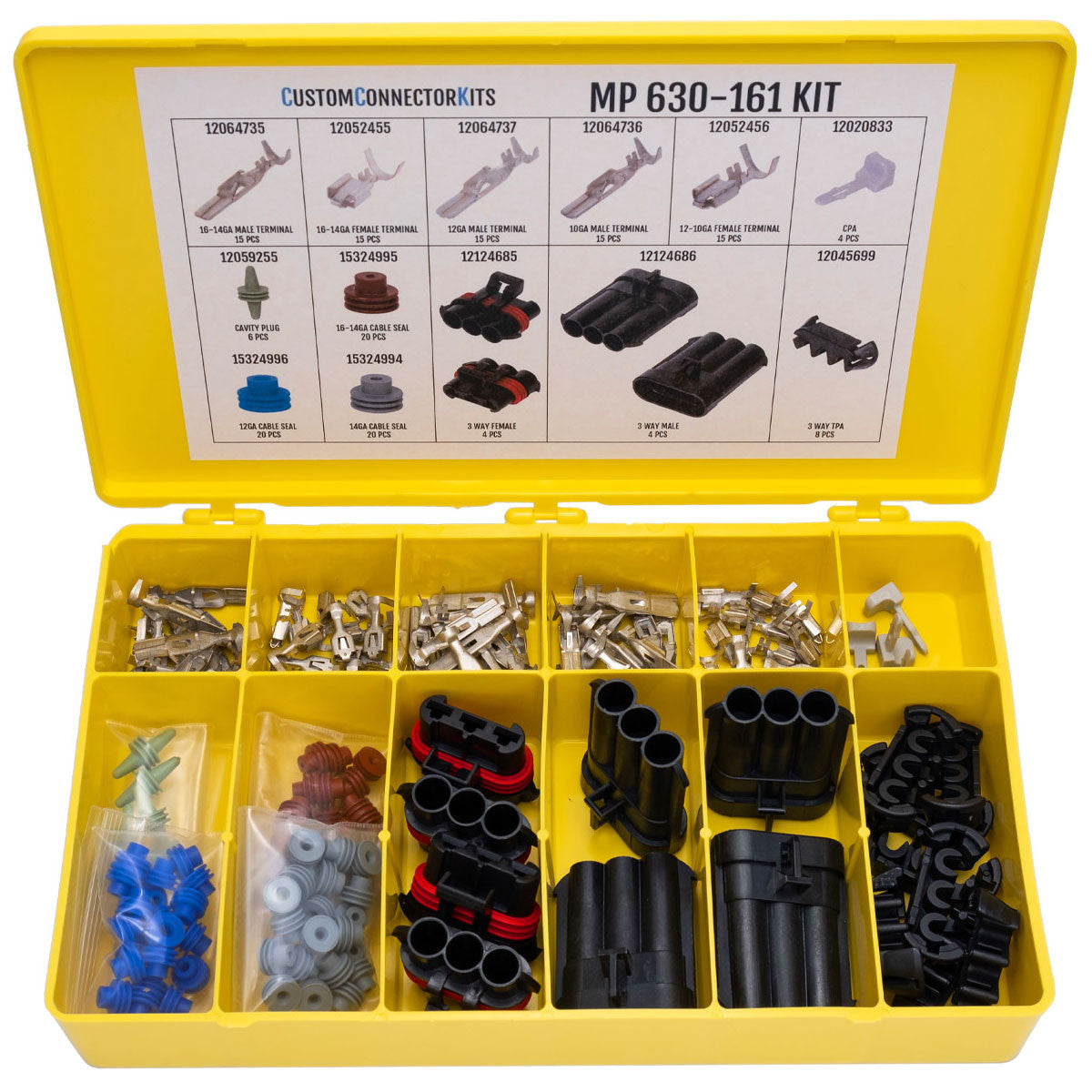 MP 630-161 | 161pc Delphi Metri-Pack 630 Kit