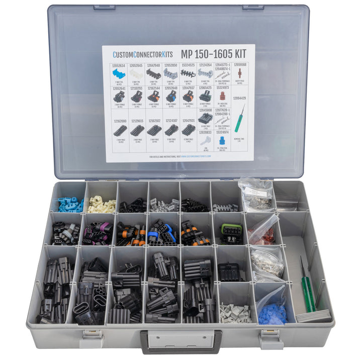 MP 150-1605 - 1,543 Piece Delphi Metri-Pack 150 Series 2-10 Way Sealed ...